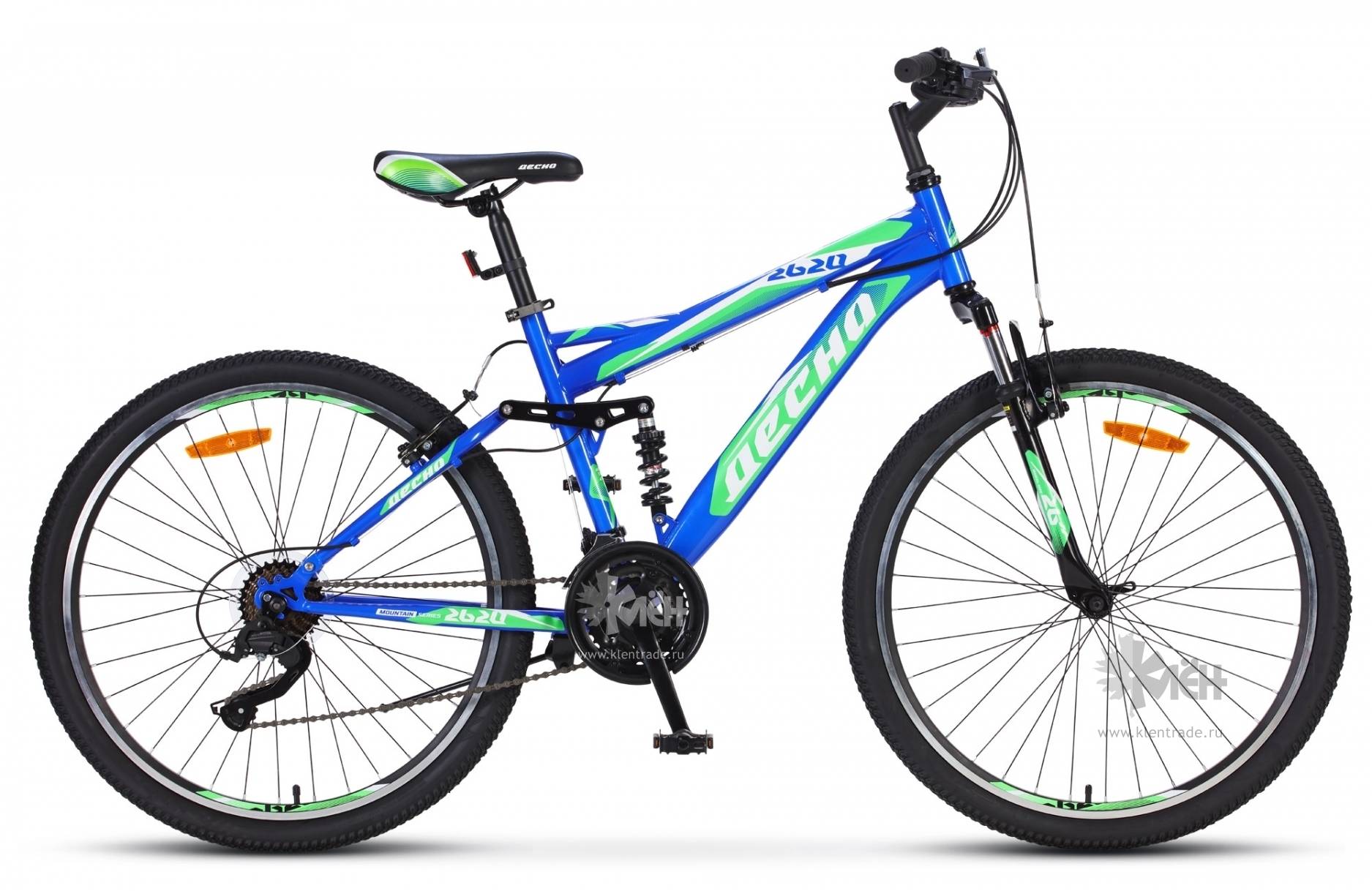 Купить Велосипед 26" STELS Десна 2620V рост 16,5", 21ск. синий/зелёный ...