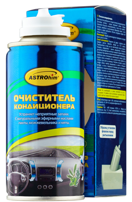 Характеристики Очиститель кондиционера аэрозоль AC-8602 210мл. АСТРОХИМ ...